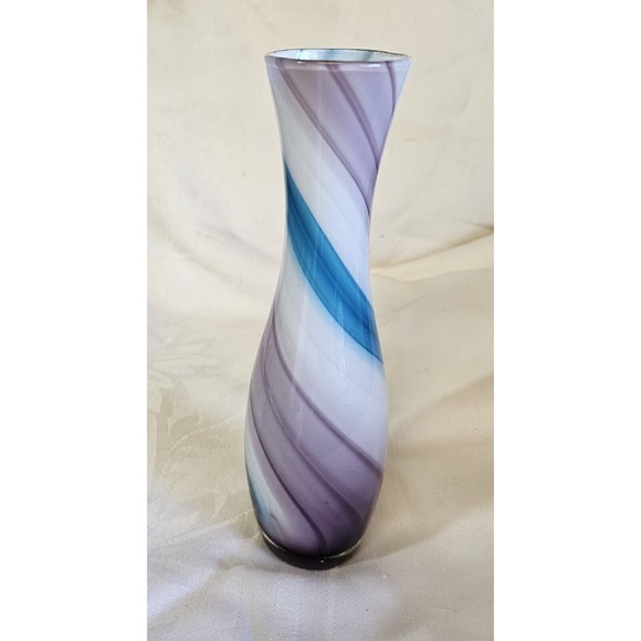 Nasco | Accents | Vintage Blown Art Glass Bud Vase Nasco Japan Blue ...